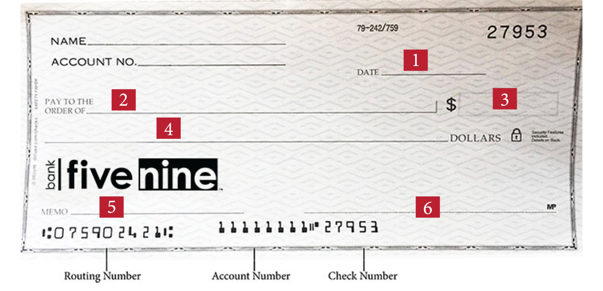 How To: Fill Out A Check - Bank Five Nine